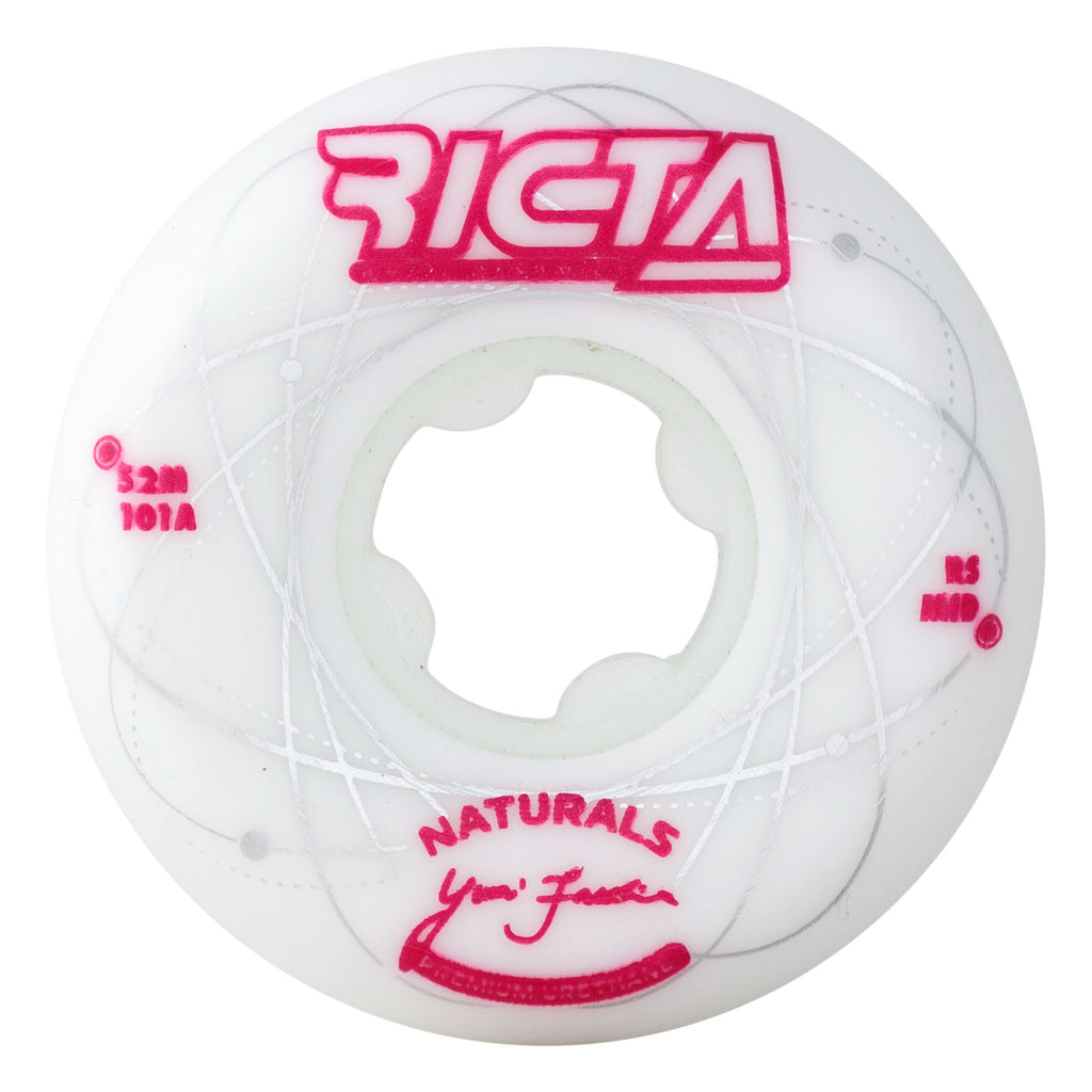 52mm Facchini Orbital Naturals White Metallic Red Mid 101a | Ricta Skateboard Wheels Canada