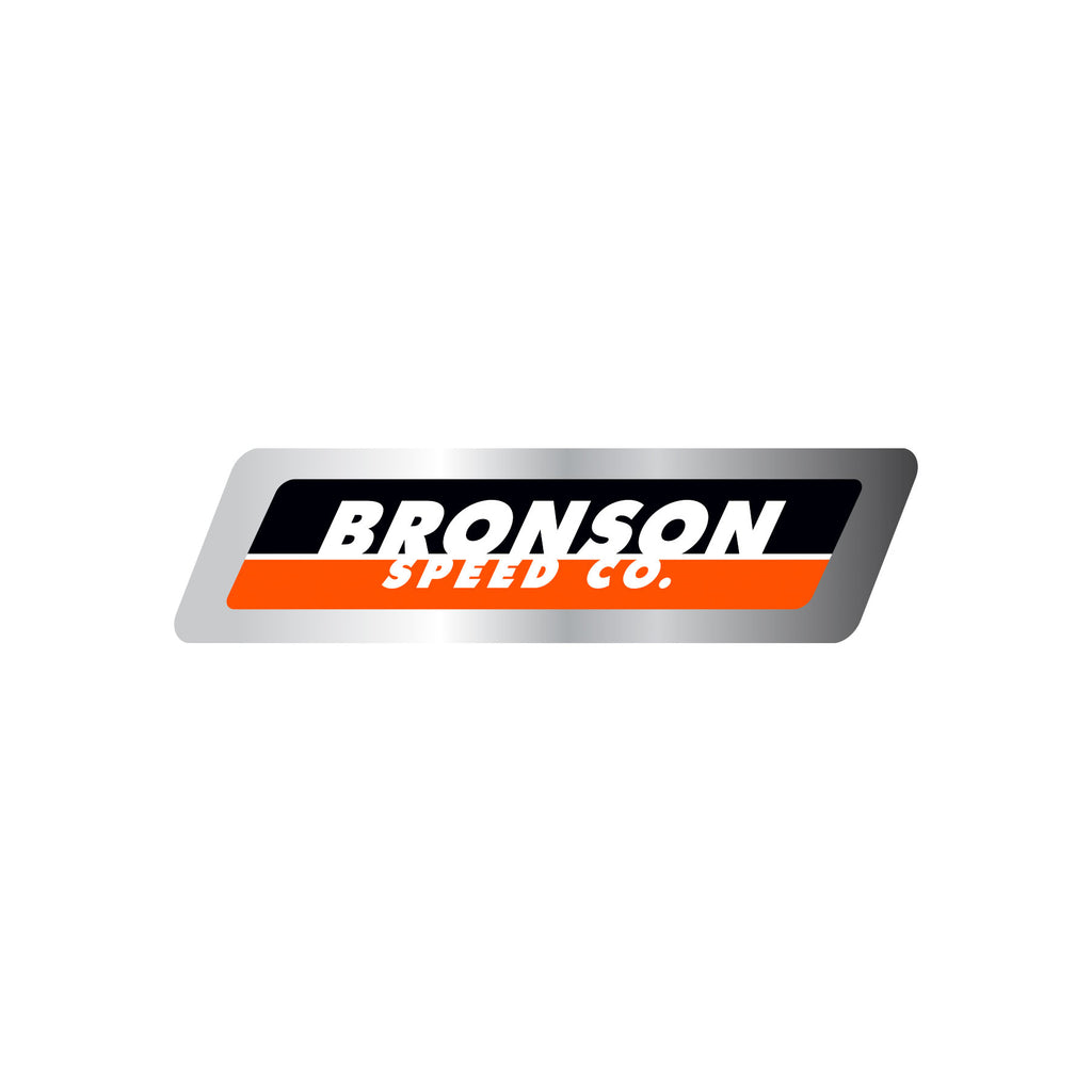 Spot Logo Strip Silver Foil 5in X25 | Bronson Skate Stickers Canada