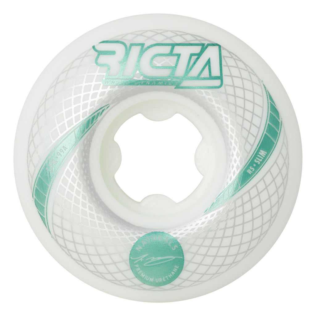 54mm McCoy Vortex Naturals White Slim 99a | Ricta Skateboard Wheels Canada
